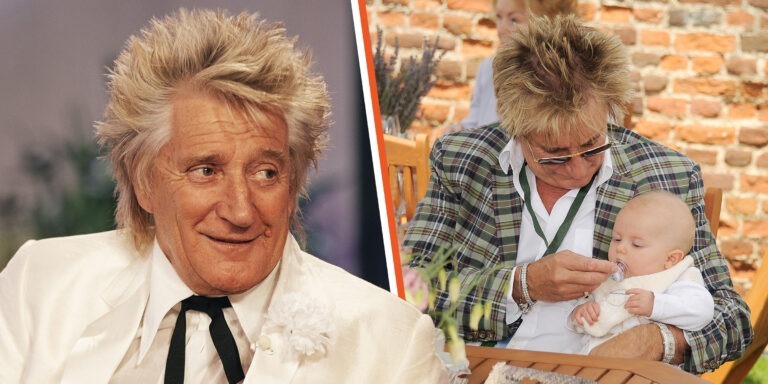 Rod Stewart, 79, Poses with His Sons, Causing a Stir as the Youngest Is ...